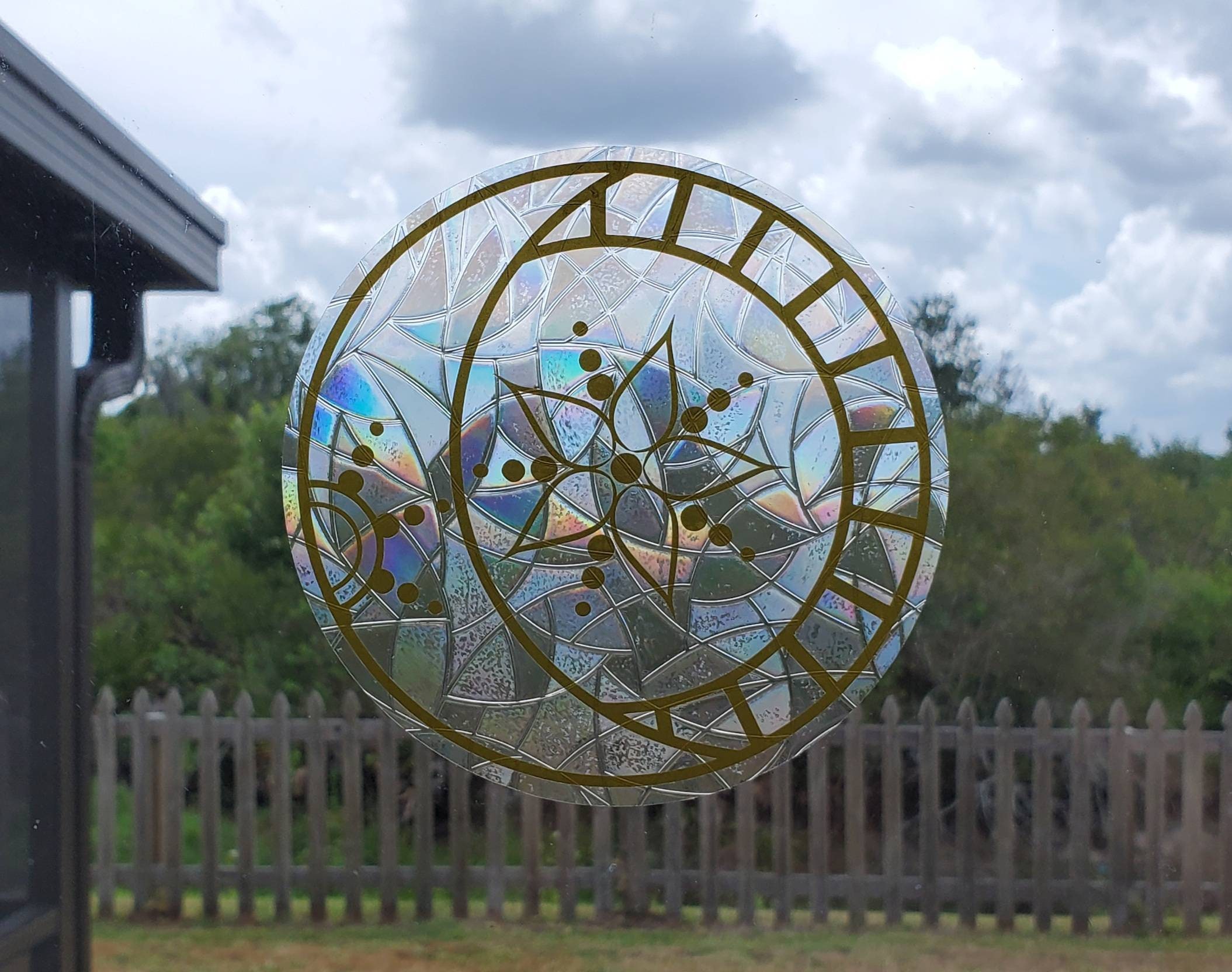 Moon, Sun, and Star Prism Suncatcher Indoor Window Cling - Etsy