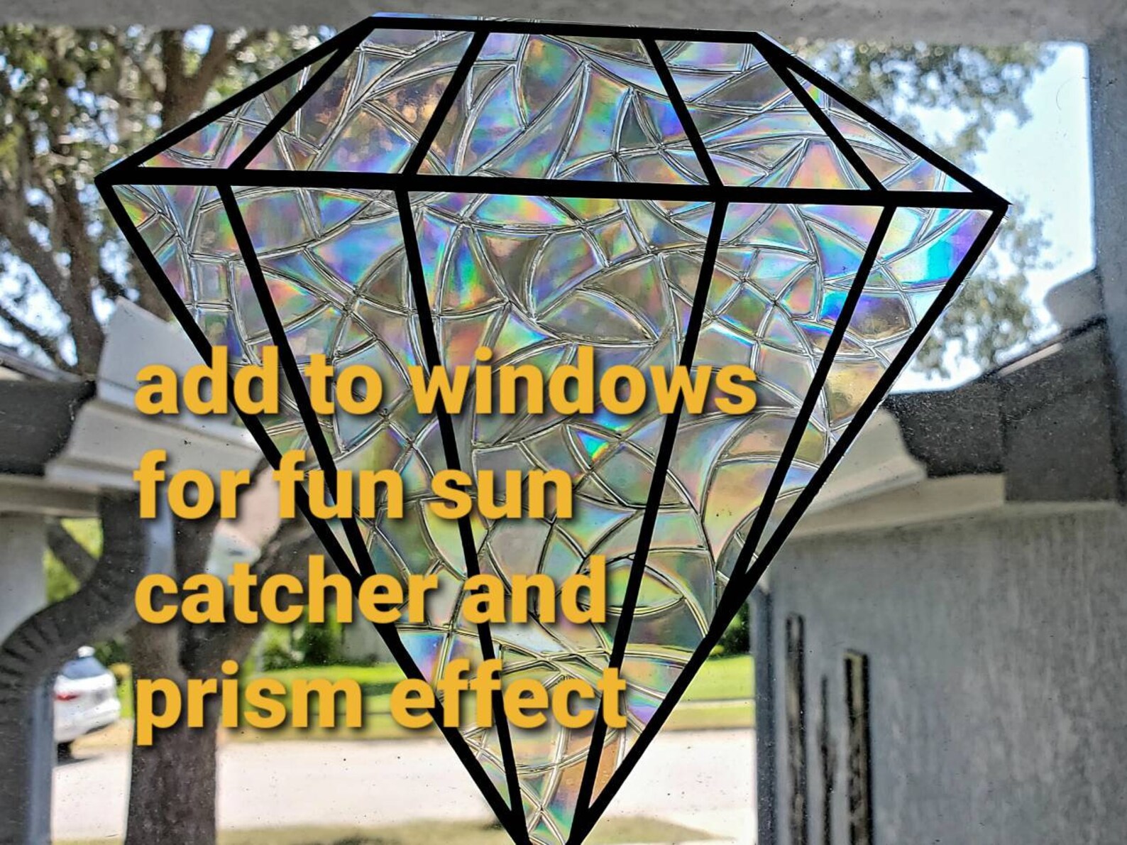 Moon, Sun, and Star Prism Suncatcher Indoor Window Cling - Etsy