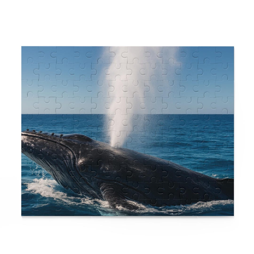 Ocean-inspired Humpback Whale Puzzle, 120, 252, 500-piece, Family Game ...