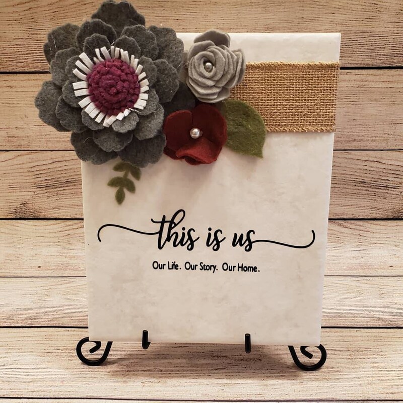 Burlap Flower Center - Etsy