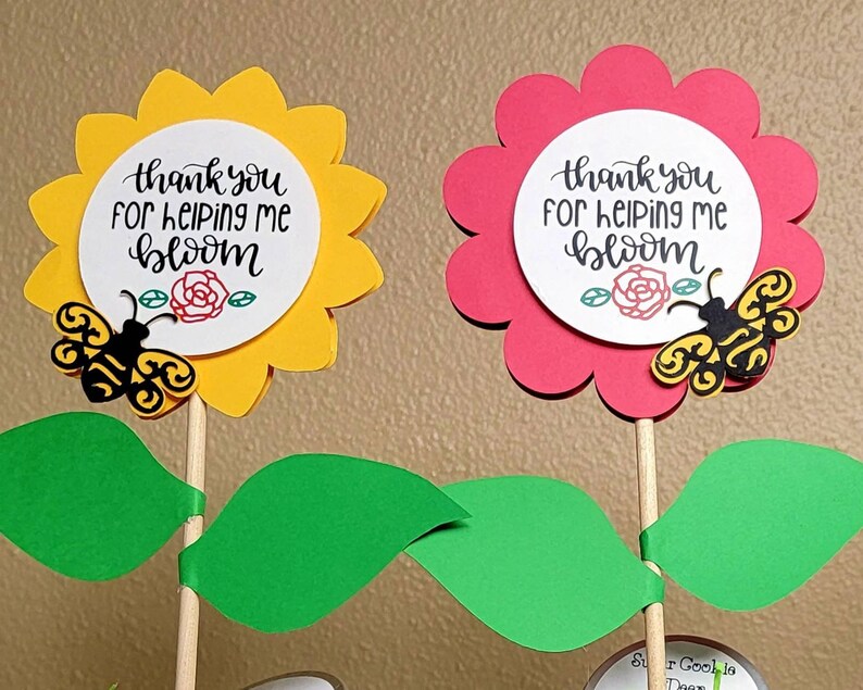 Teachers Gift Flower in Pot Filled With Handmade Soap and Lotion. Thank ...