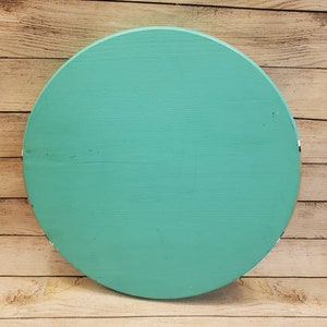 Round Wood Sign Felt Flowers Hello Spring in Metal Wall Decor Wood Sign ...