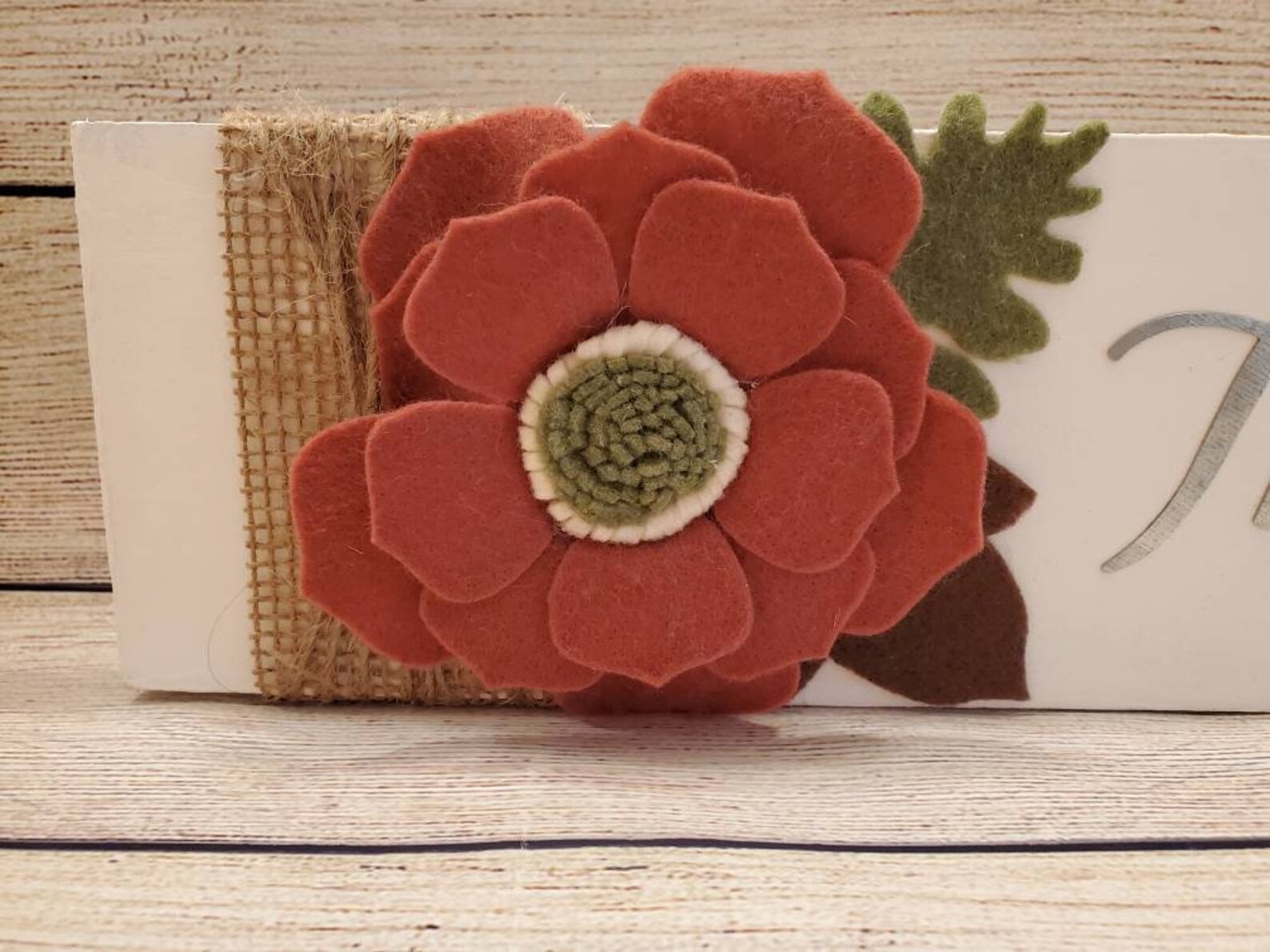 Shelf Sitting Sign With the Word Thankful in Galvanized Metal and a ...