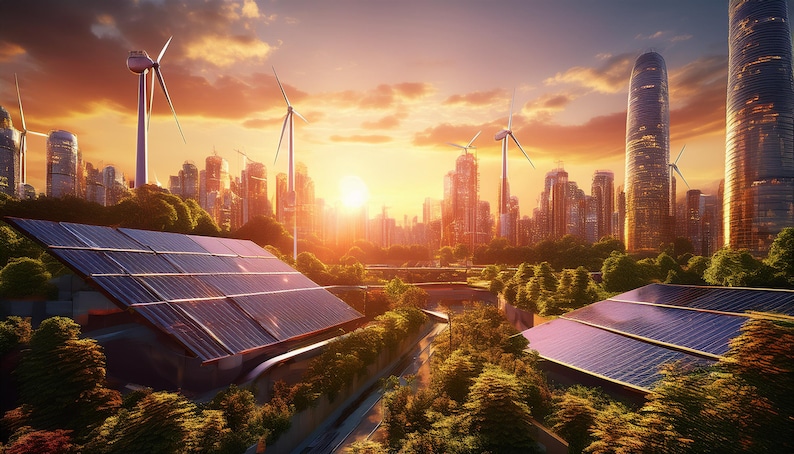 Solarpunk Desktop Wallpaper Pack – Eco-futuristic High-resolution ...
