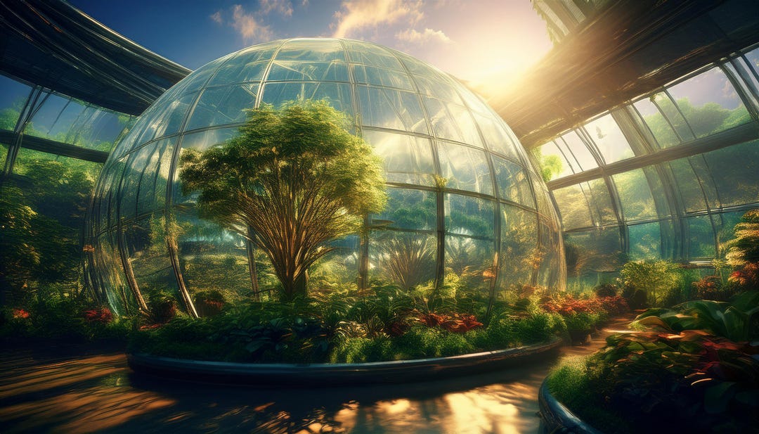 Solarpunk Desktop Wallpaper Pack – Eco-futuristic High-resolution ...