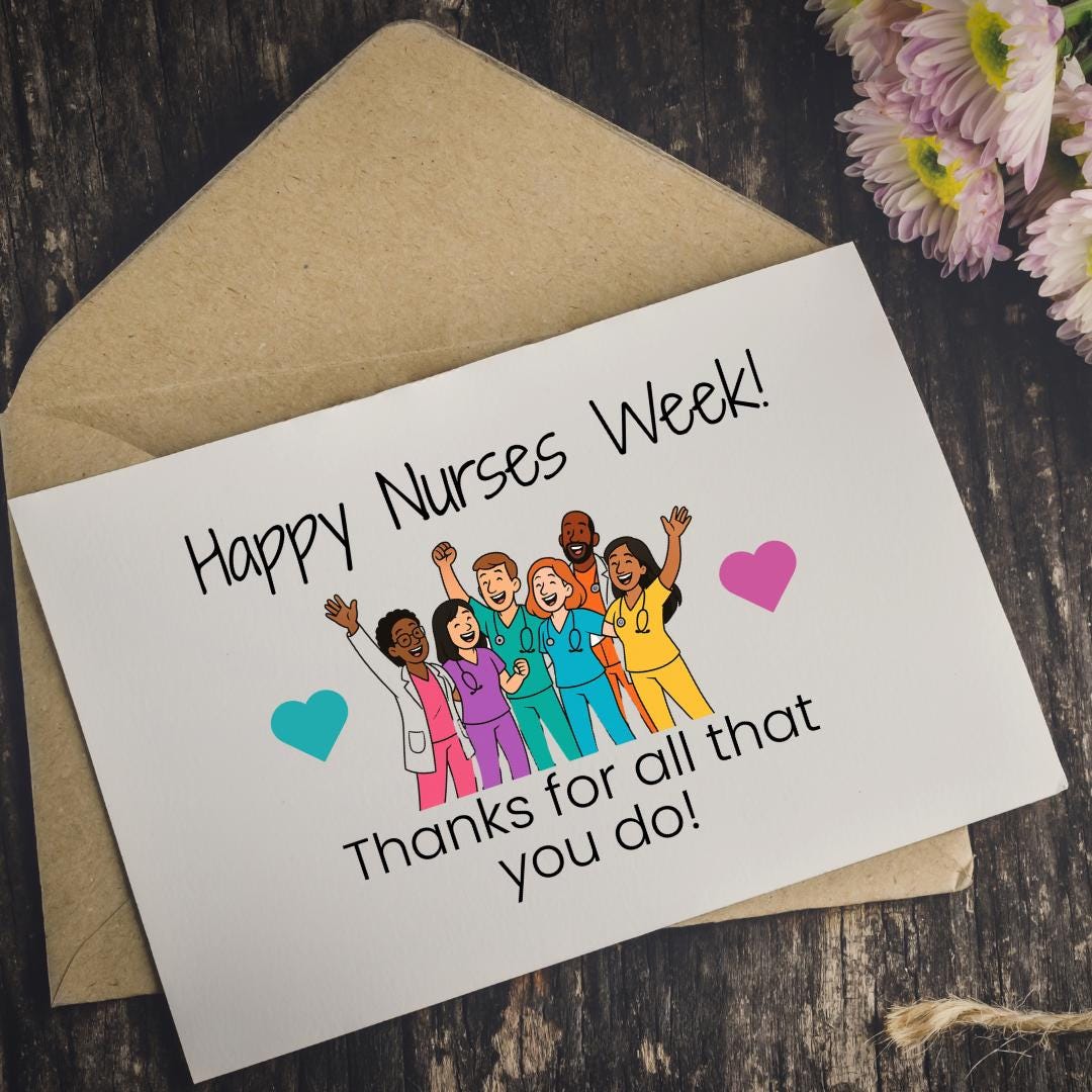 Nurses Week Gift Tags – Printable Appreciation Tags for Nurse Gifts ...