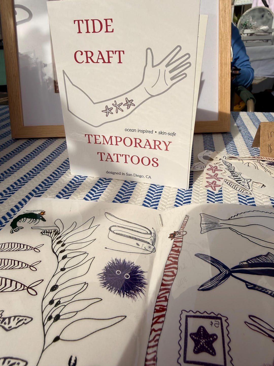 Tide Craft Ocean Art Temporary Tattoo Booklet - Etsy