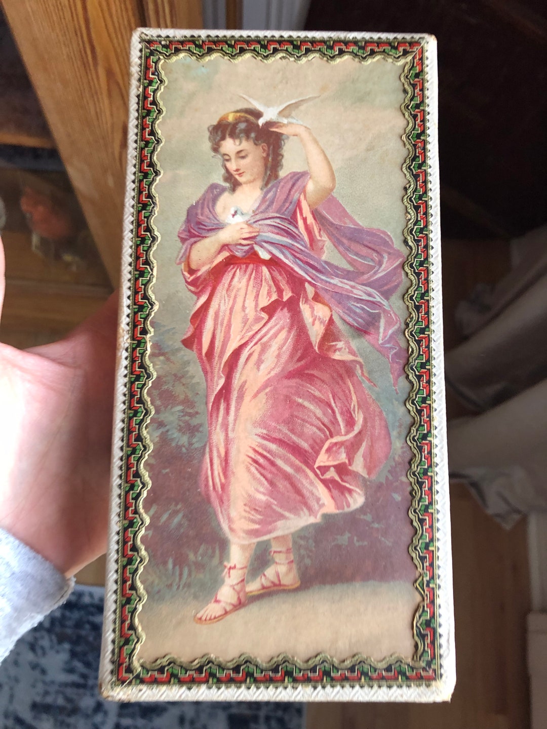 Antique Victorian Box Glove Box Candy Box Litho Print - Etsy