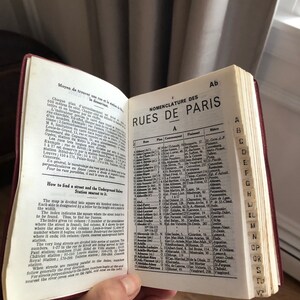 Antique French Map Book Plan De Paris Arrondissement Guide Fold Out ...