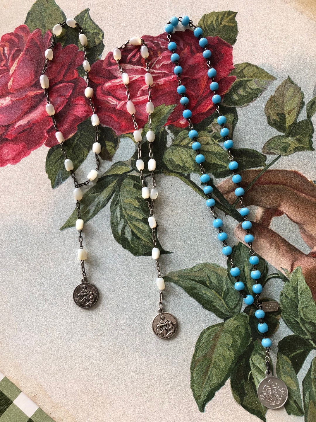 Choice Sold Separately Vintage Italian Rosary Chaplets Prayer Beads - Etsy