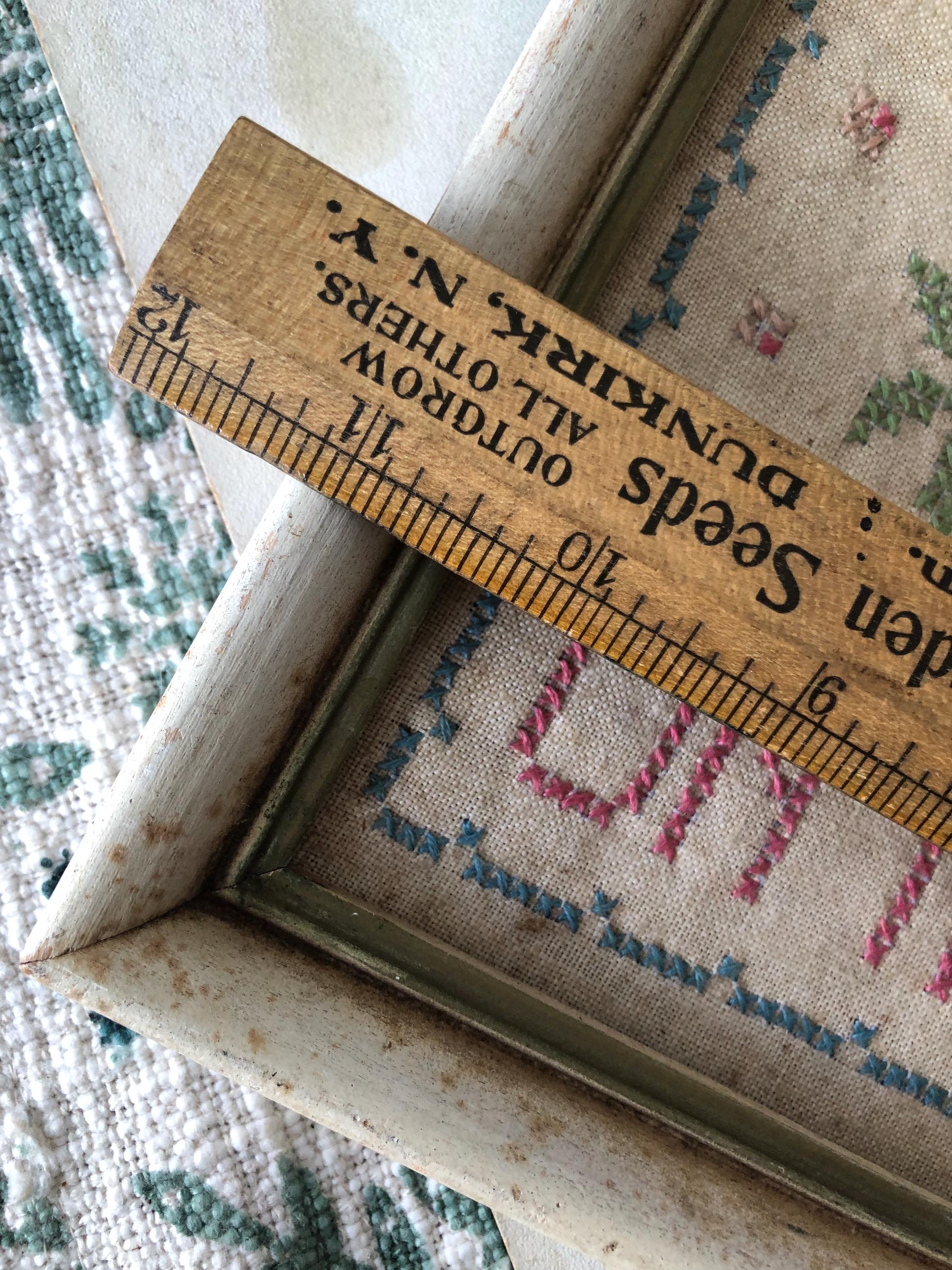 Rare Vintage Embroidery Rock A Bye Baby Complete Framed - Etsy