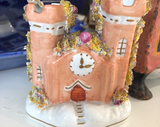 Large Fish Aquarium Storybook Castle Figure Rock Scene 13" Porcelain ...