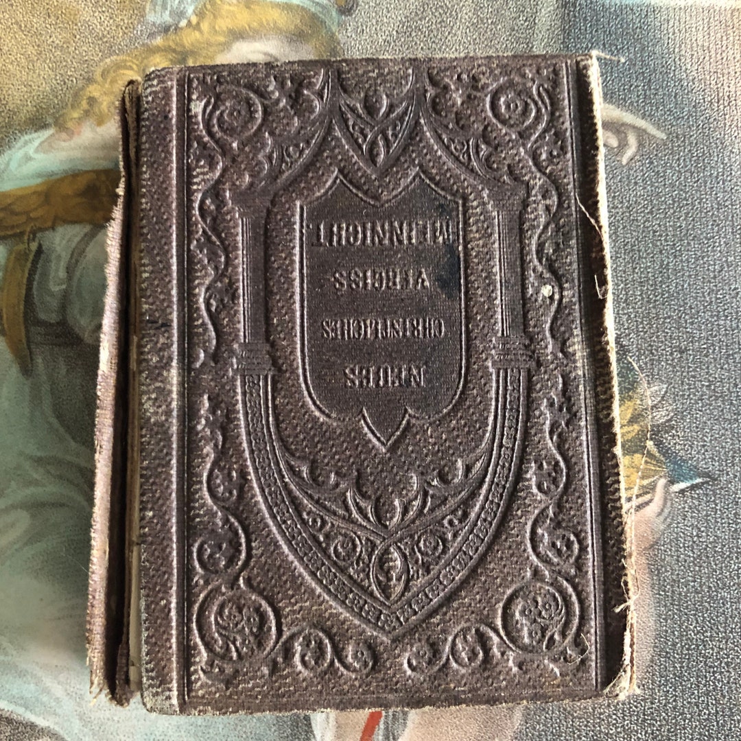 Antique Circa 1802 German Prayer Book Hard Cover German Font Religious ...