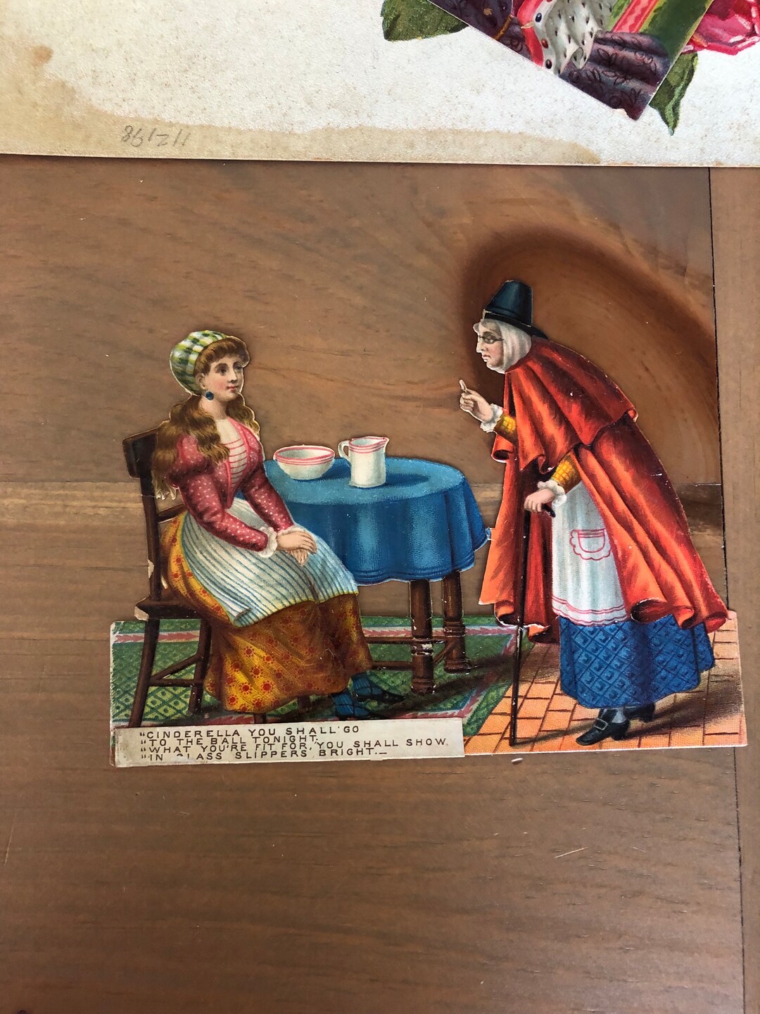 SALE… Antique Die Cuts Cinderella Rare Circa 1870’s Lot Crafting ...