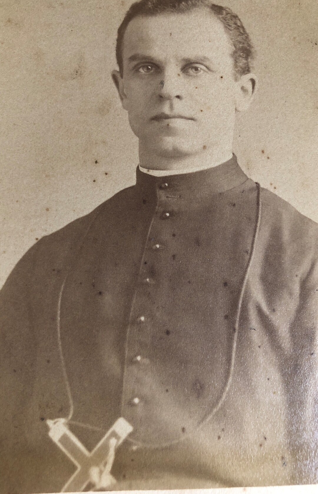 Antique Cabinet Card Photo Reverend Religious Photo Pere Pelletier ...