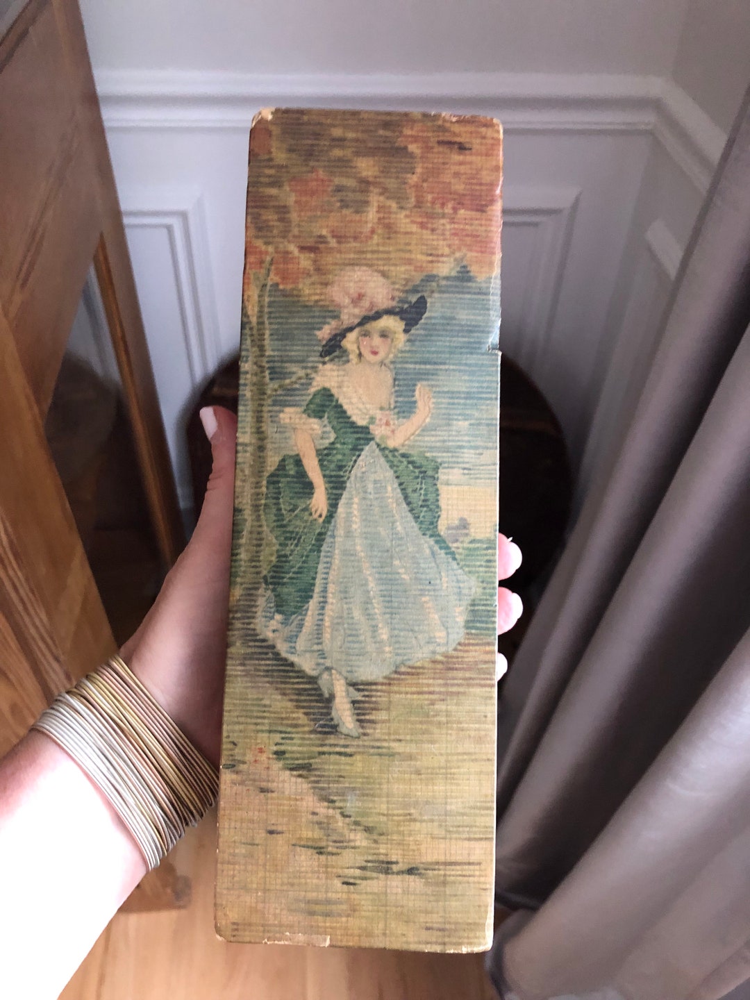 Antique Victorian Candy Box Mirror Candy - Etsy