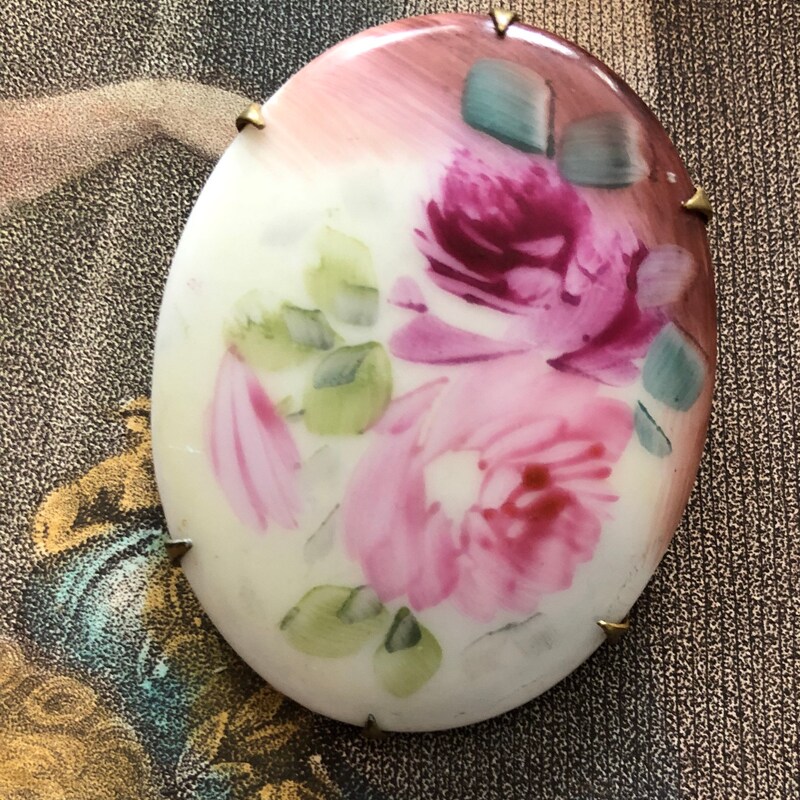Porcelain Brooch - Etsy