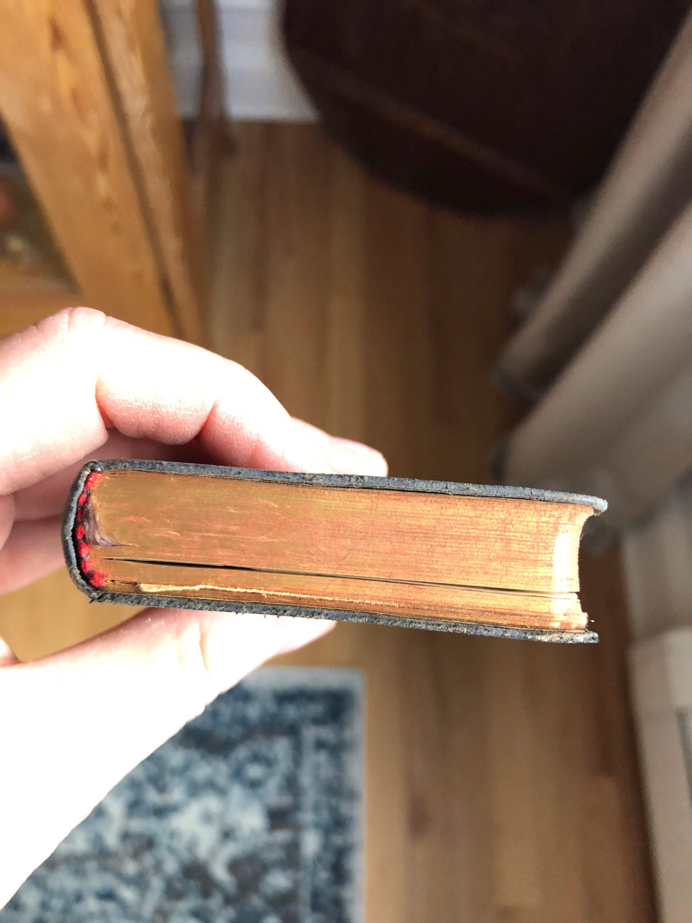 Antique Czech Psalm Prayer Book Religious Book Leather Marie Emblem ...
