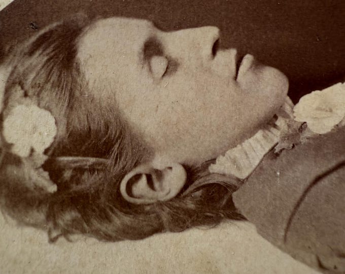 Antique French Post Mortem Photo Funerary Photography Original Photo ...