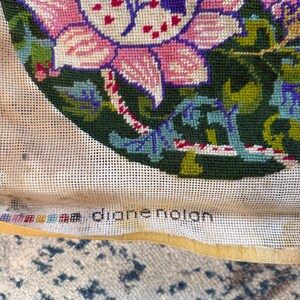 Beautiful Vintage Cross Stitch Asian Floral Pattern Diane Nolan ...