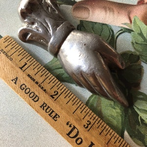 Vintage Paperweight Cast Metal Figural Hand - Etsy