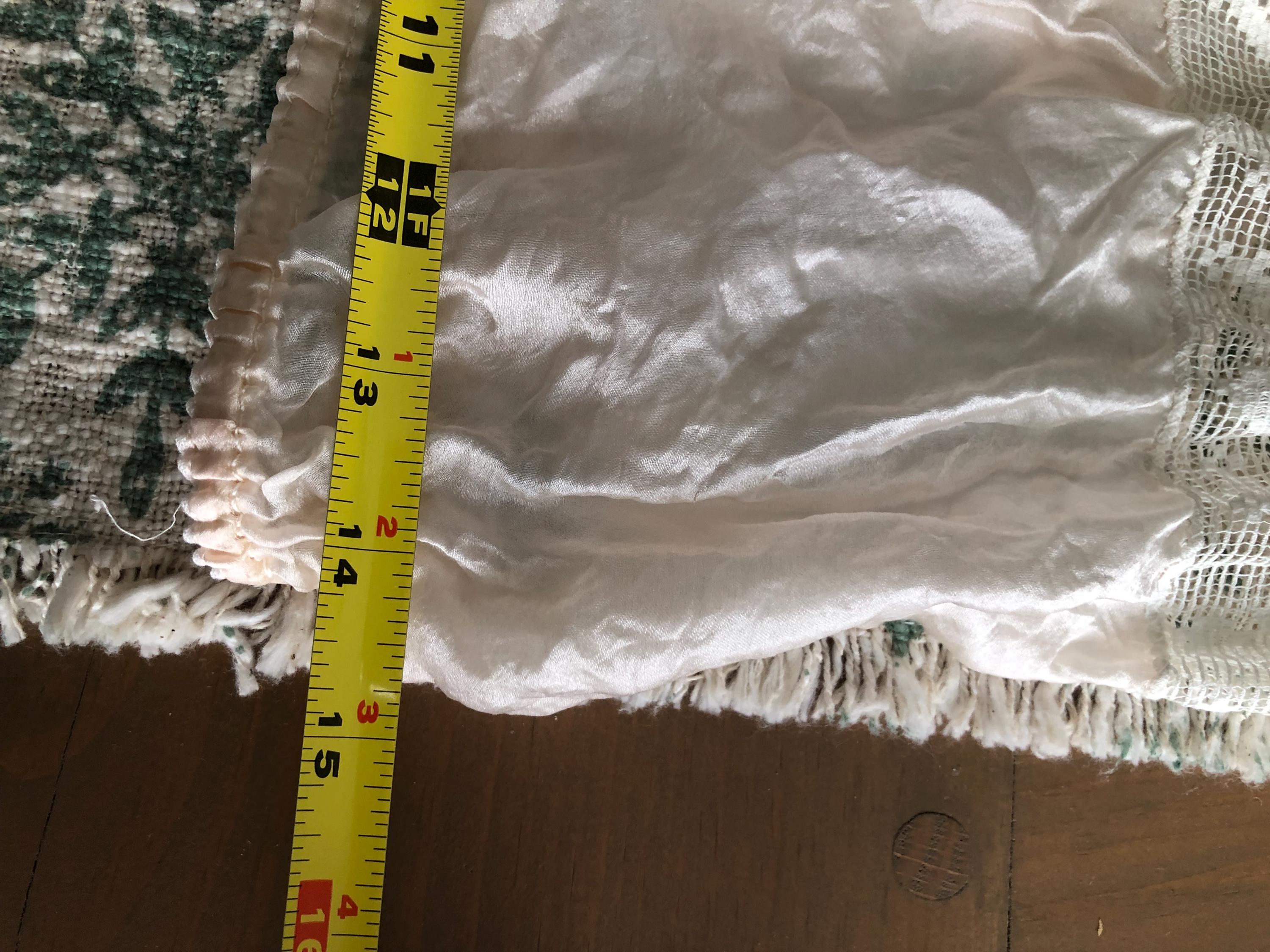Antique Victorian Undergarment Chemise Silky Fabric Darling Embroidered ...