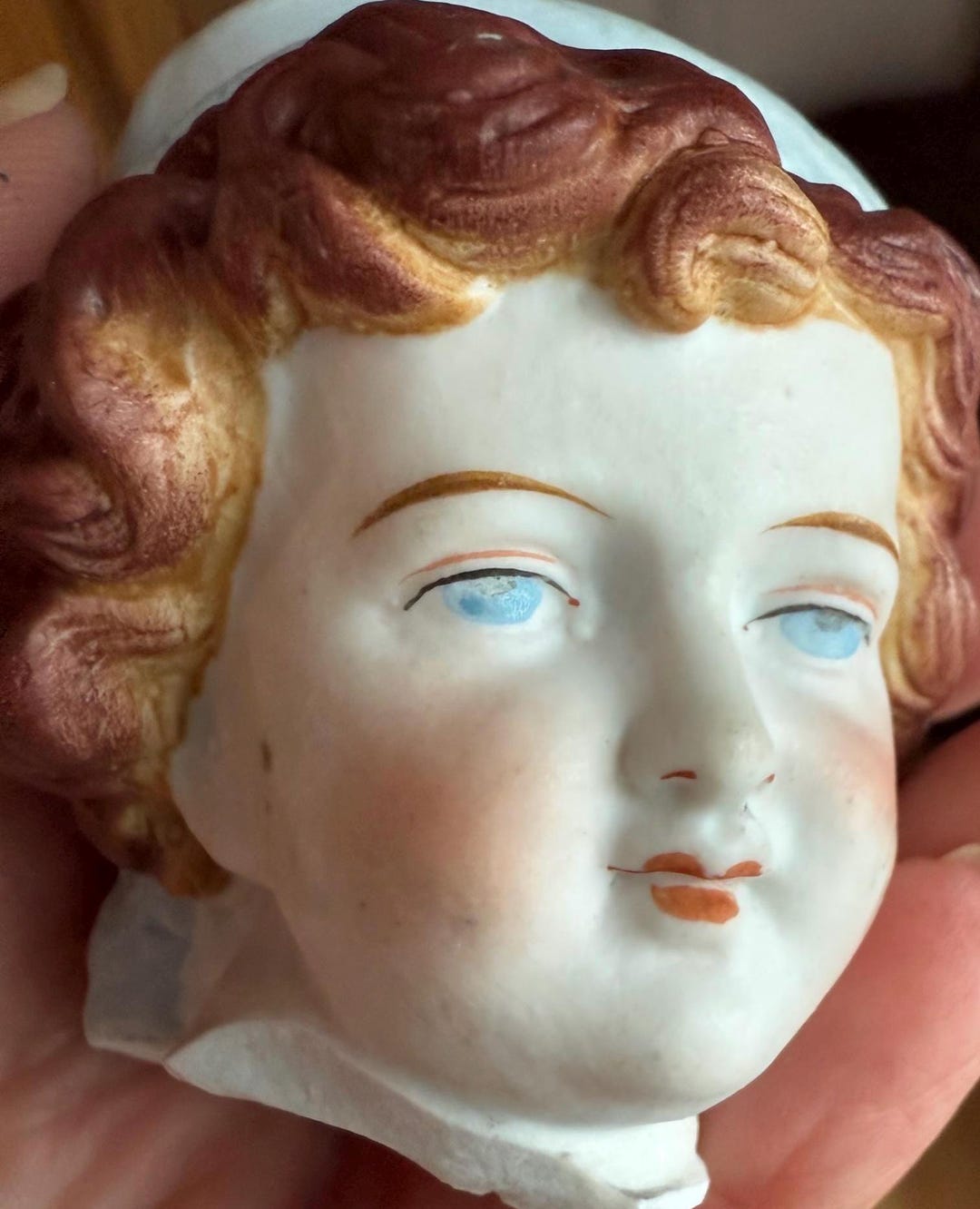 Antique German Porcelain Head Gorgeous Face Destash for Crafting Doll ...