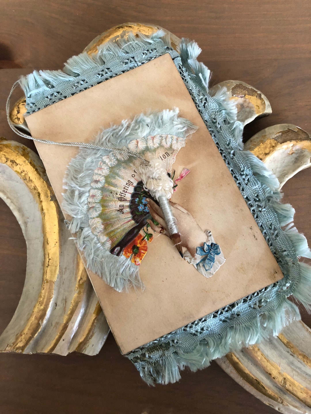 Rare Antique Dance Card With Pencil Dated 1883 Die Cuts Antique Emphera ...