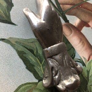 Vintage Paperweight Cast Metal Figural Hand - Etsy