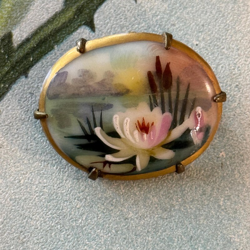 Porcelain Brooch - Etsy