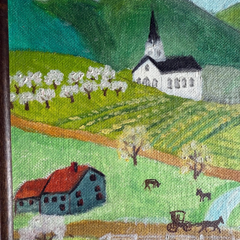 Primitive Folk Art Paintings - Etsy