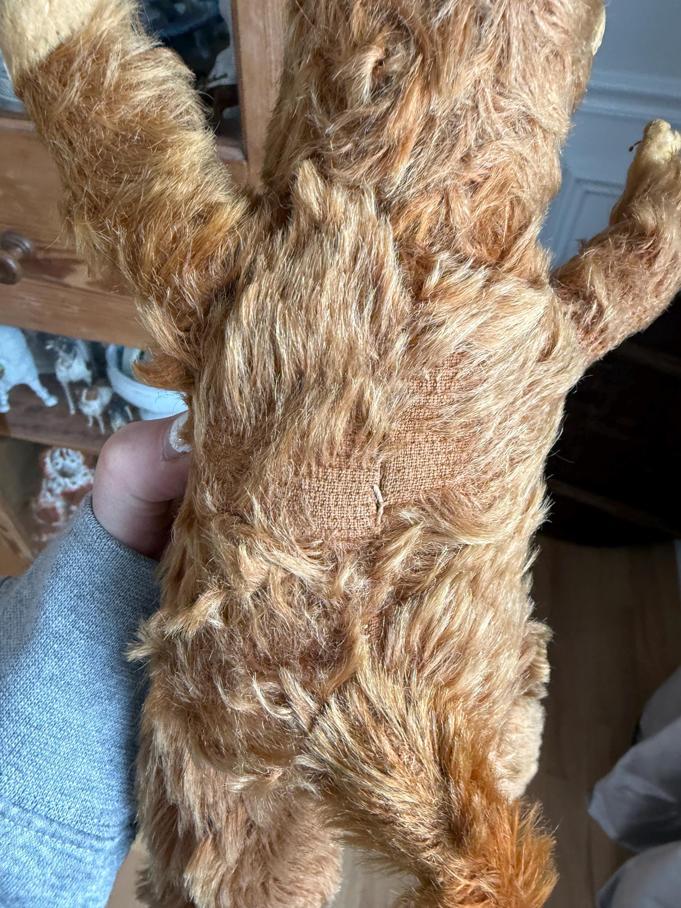 Antique Monkey Vintage Stuffed Monkey Sweet Face Stitched Hand Repair ...