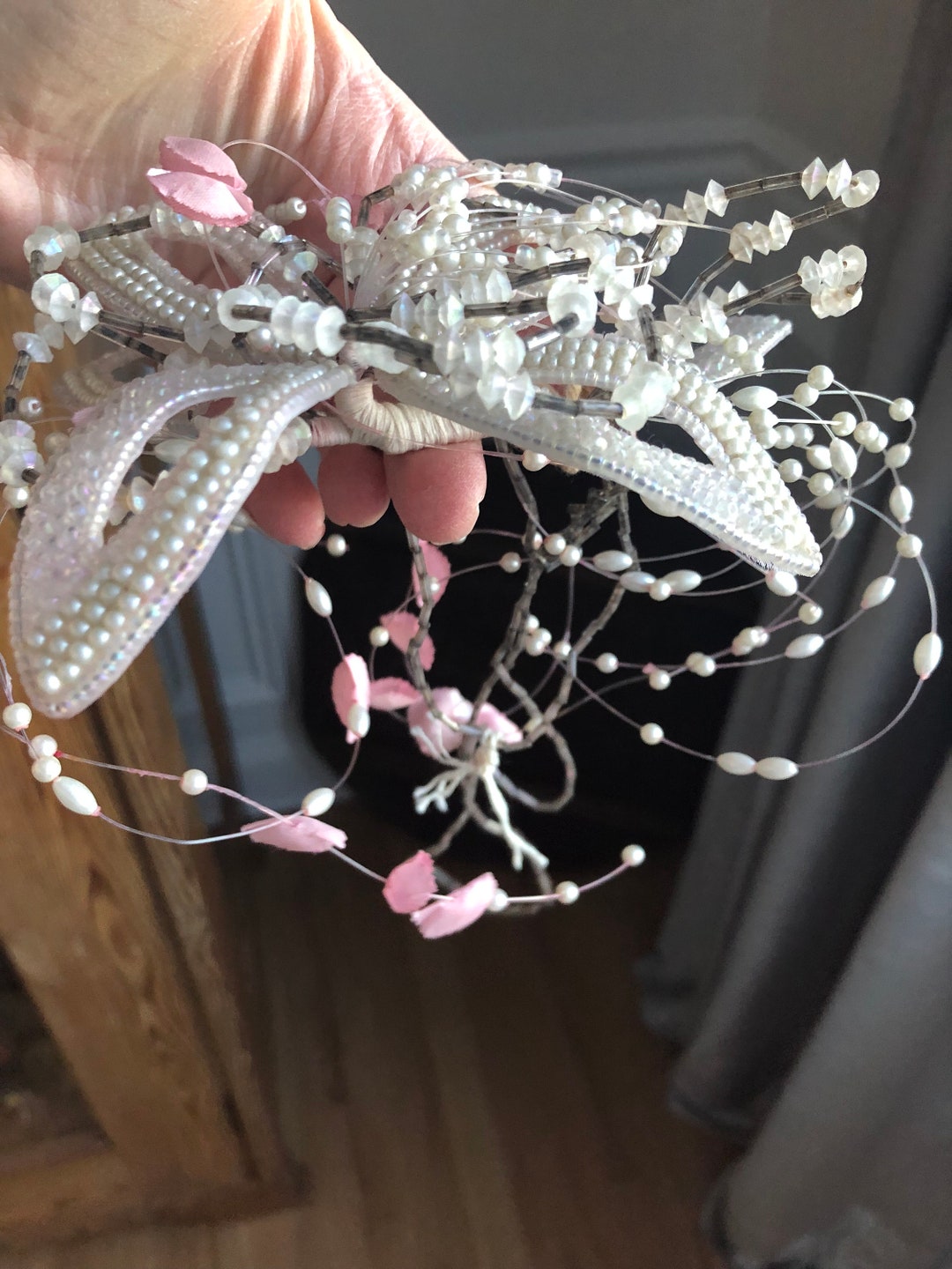 Vintage Millinery Beaded Head Piece Ornate Destash Repurpose - Etsy