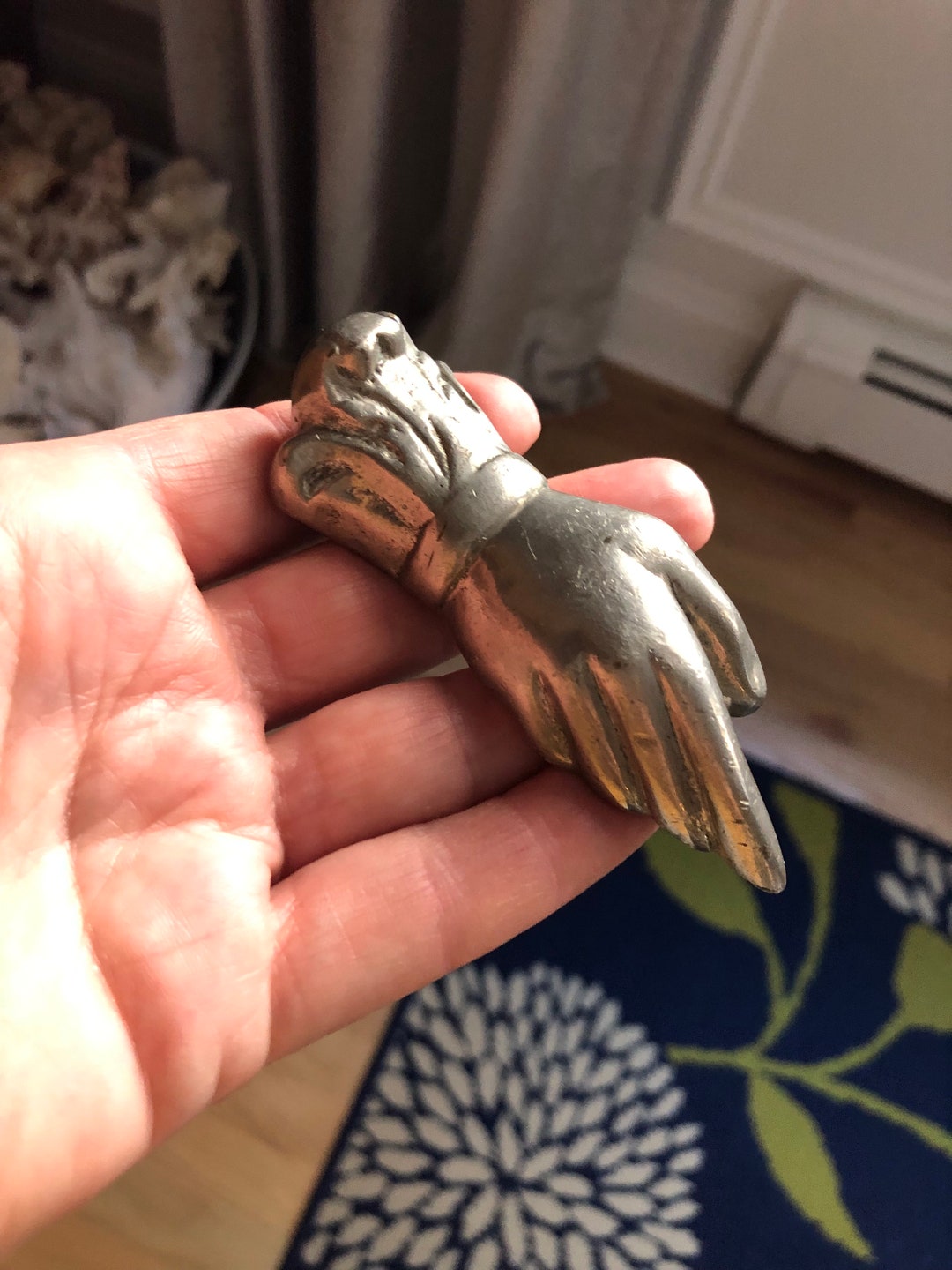 Vintage Paperweight Cast Metal Figural Hand - Etsy