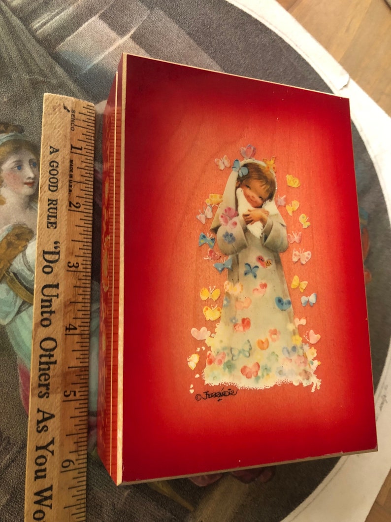 Adorable Vintage Music Box Anri Italy Carved Wood Art by - Etsy