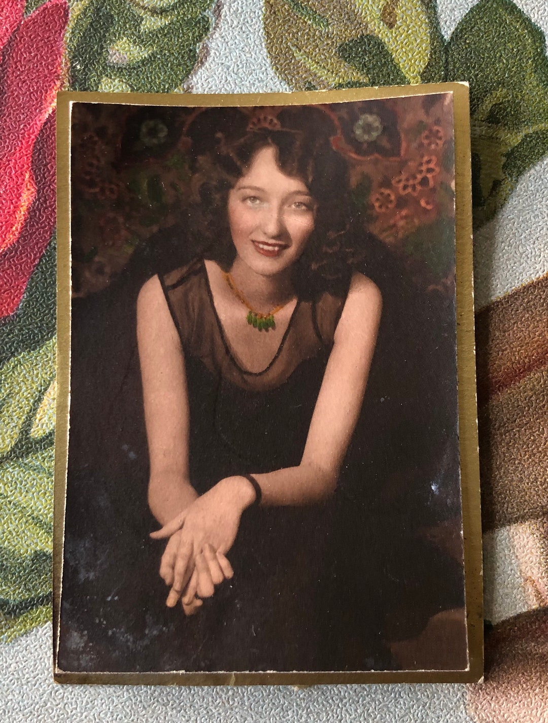 Super Gorgeous Antique Flapper Roaring 20’s Original Photo Hand Colored ...