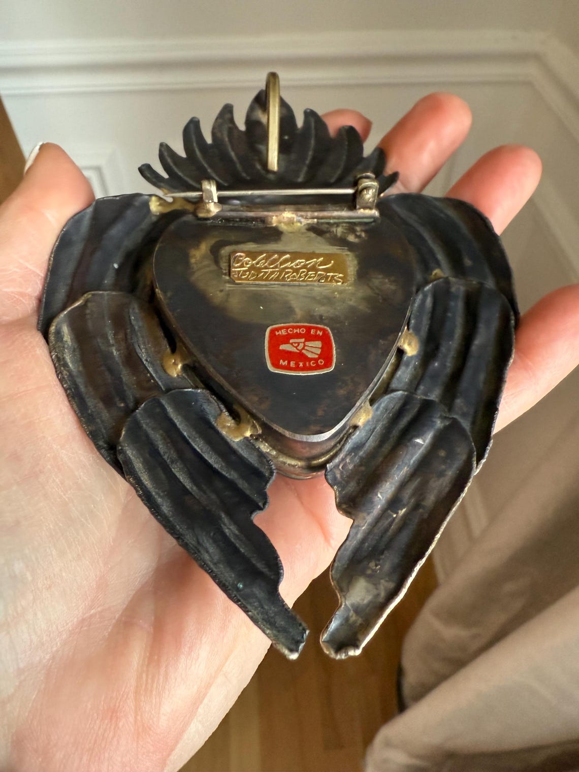 Rare Judith Roberts Reliquary Ex Voto Winged Heart Sacred Heart Flaming ...