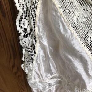 Antique Victorian Undergarment Chemise Silky Fabric Darling Embroidered ...