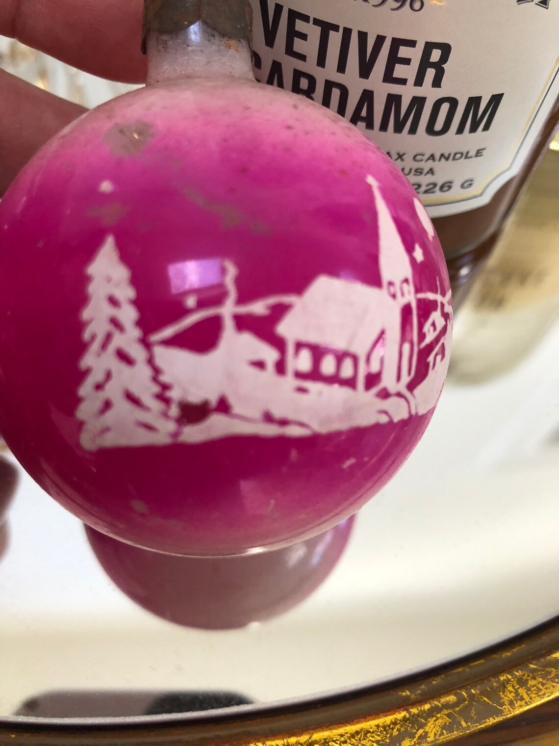 Two Mid Century Modern MCM Vintage Christmas Balls Ornaments - Etsy