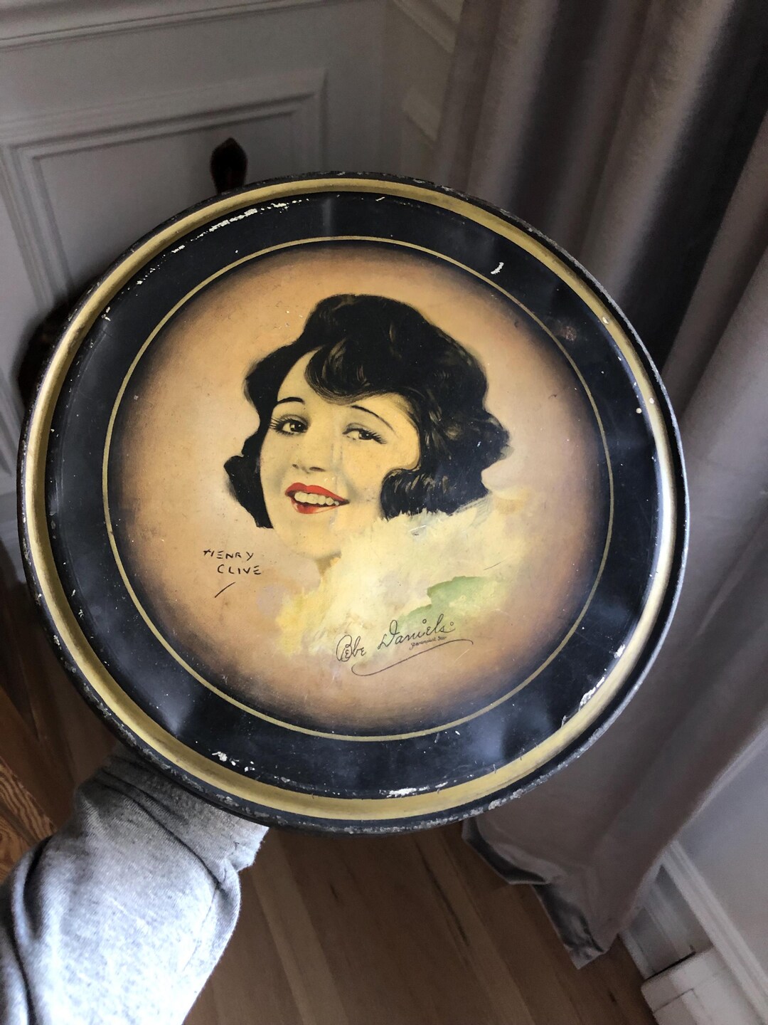 Antique Tin Box 1920’s Art Deco Tin Flapper Bee Bee Daniels Canco ...