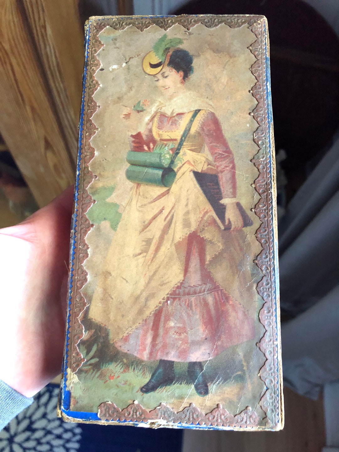 Antique Circa 1900’s Bonbon Box Candy Box Cardboard Lithography - Etsy