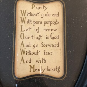 Antique Religious Art Print Lithography Art Deco Madonna Purity Poem ...