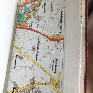 Antique French Map Book Plan De Paris Arrondissement Guide Fold Out ...