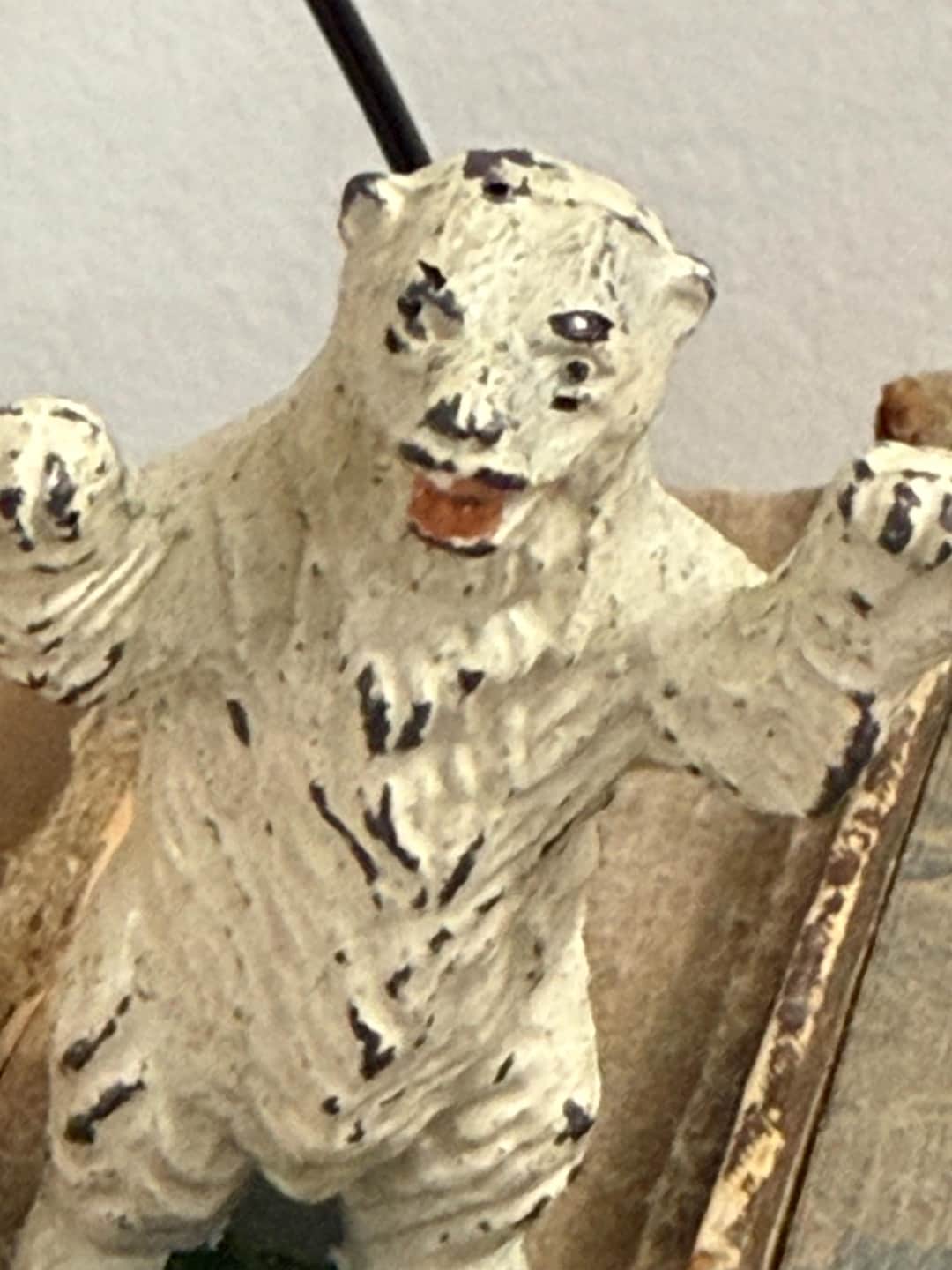 Vintage Miniature Lead Polar Bear Figure Screaming Vintage Christmas ...