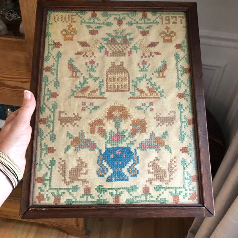 Antique Sampler - Etsy
