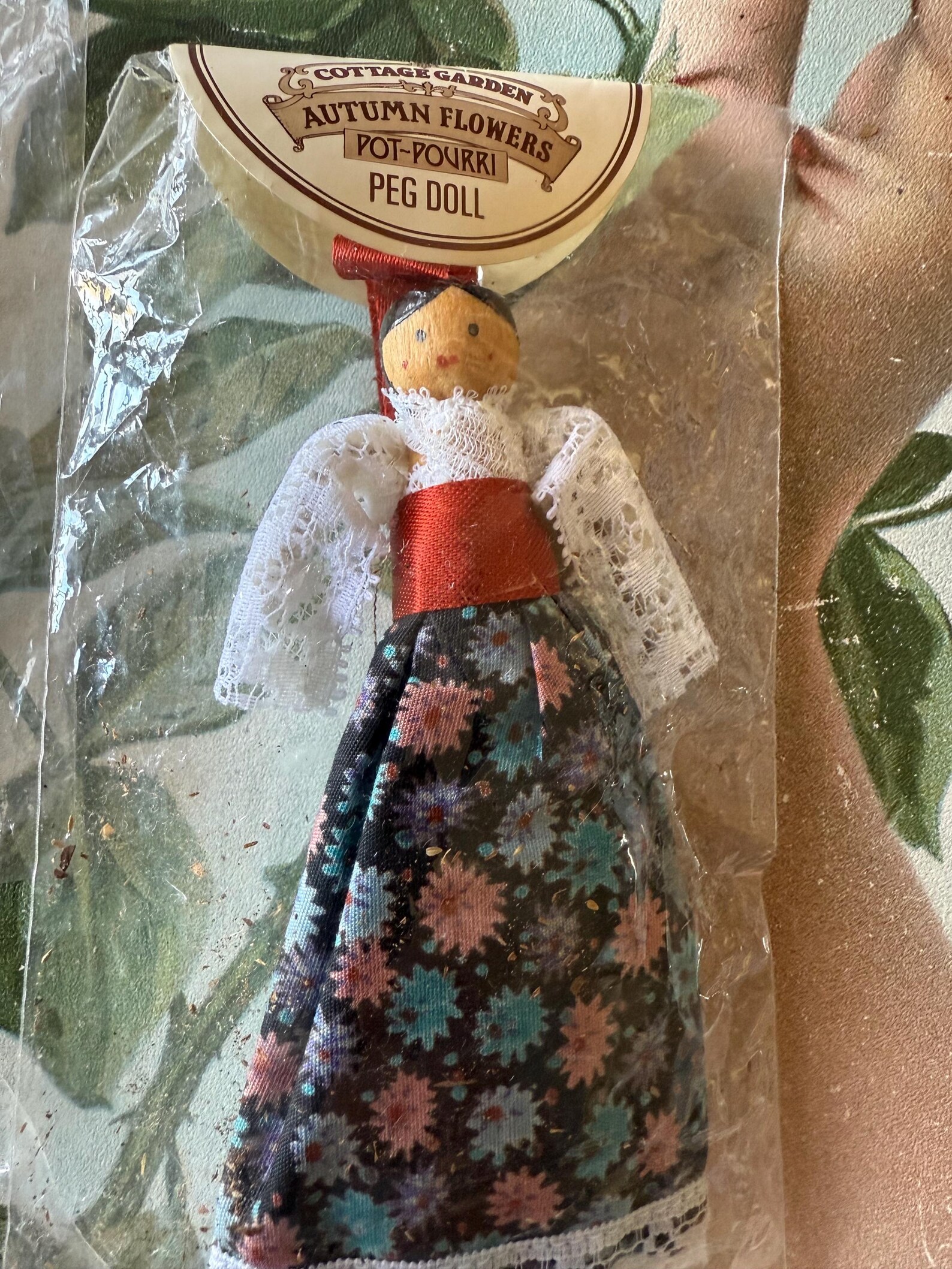Vintage Peg Dolls X 4 Cottage Garden Made in Great Britain Pot Pourri ...