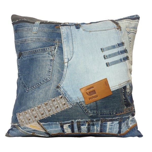 Denim Pillow - Etsy