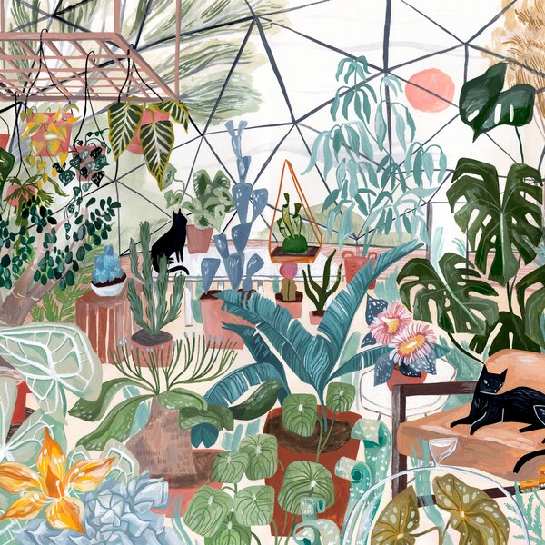 Geodesic Greenhouse - Etsy