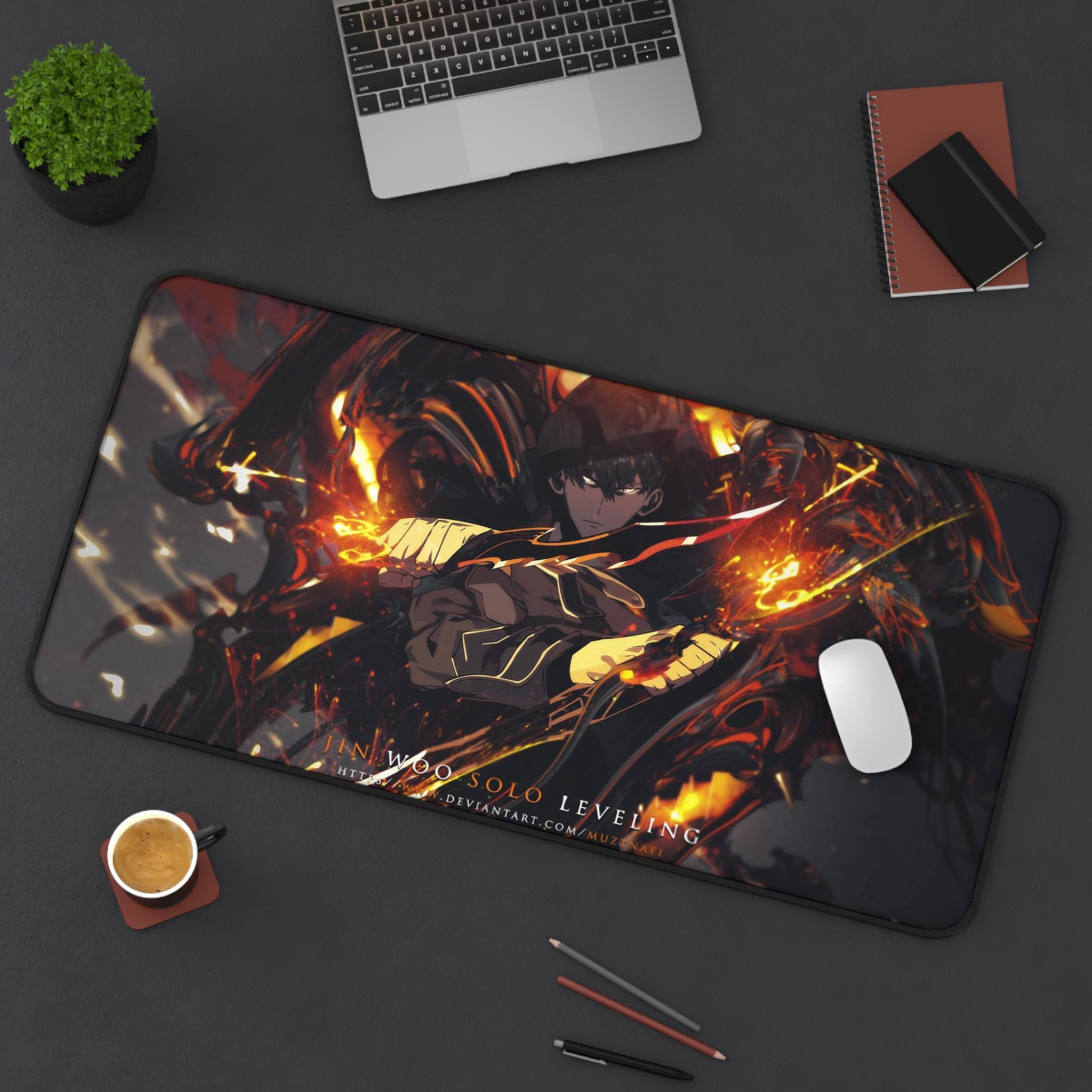 Solo Leveling Desk Mat, Anime Desk Mat, Anti Slip Desk Mat for Gaming ...