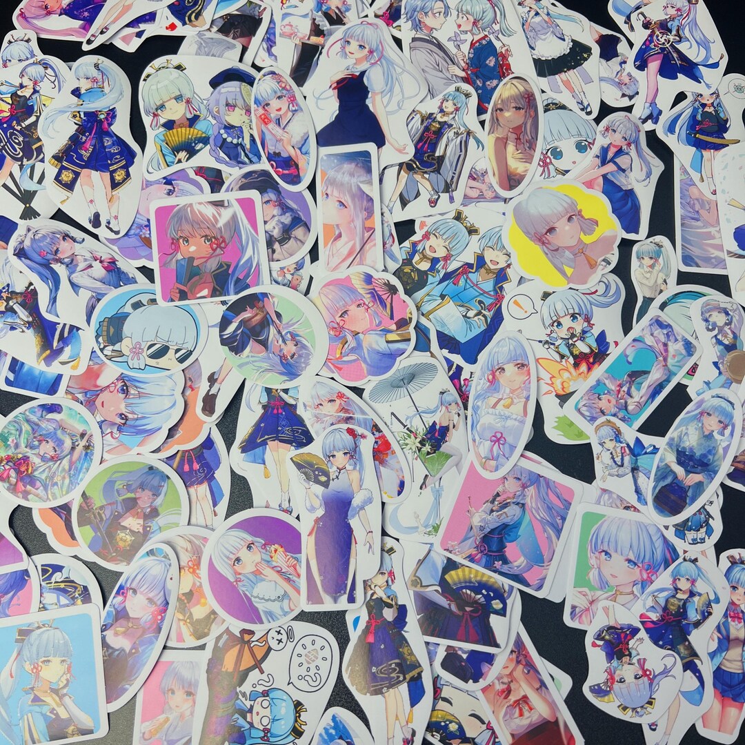 Genshin Impact Ayaka Sticker Pack – 120 Genshin Ayaka Waterproof Vinyl ...